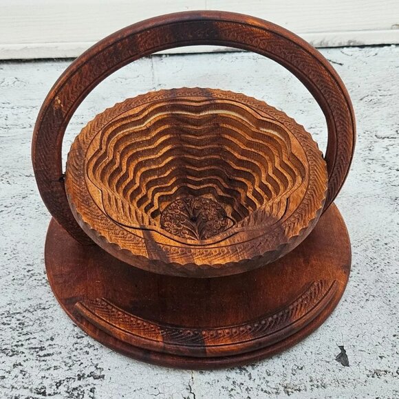 Intimates & Sleepwear | Handmade Real Wood Folding Plate Wood Tray ...